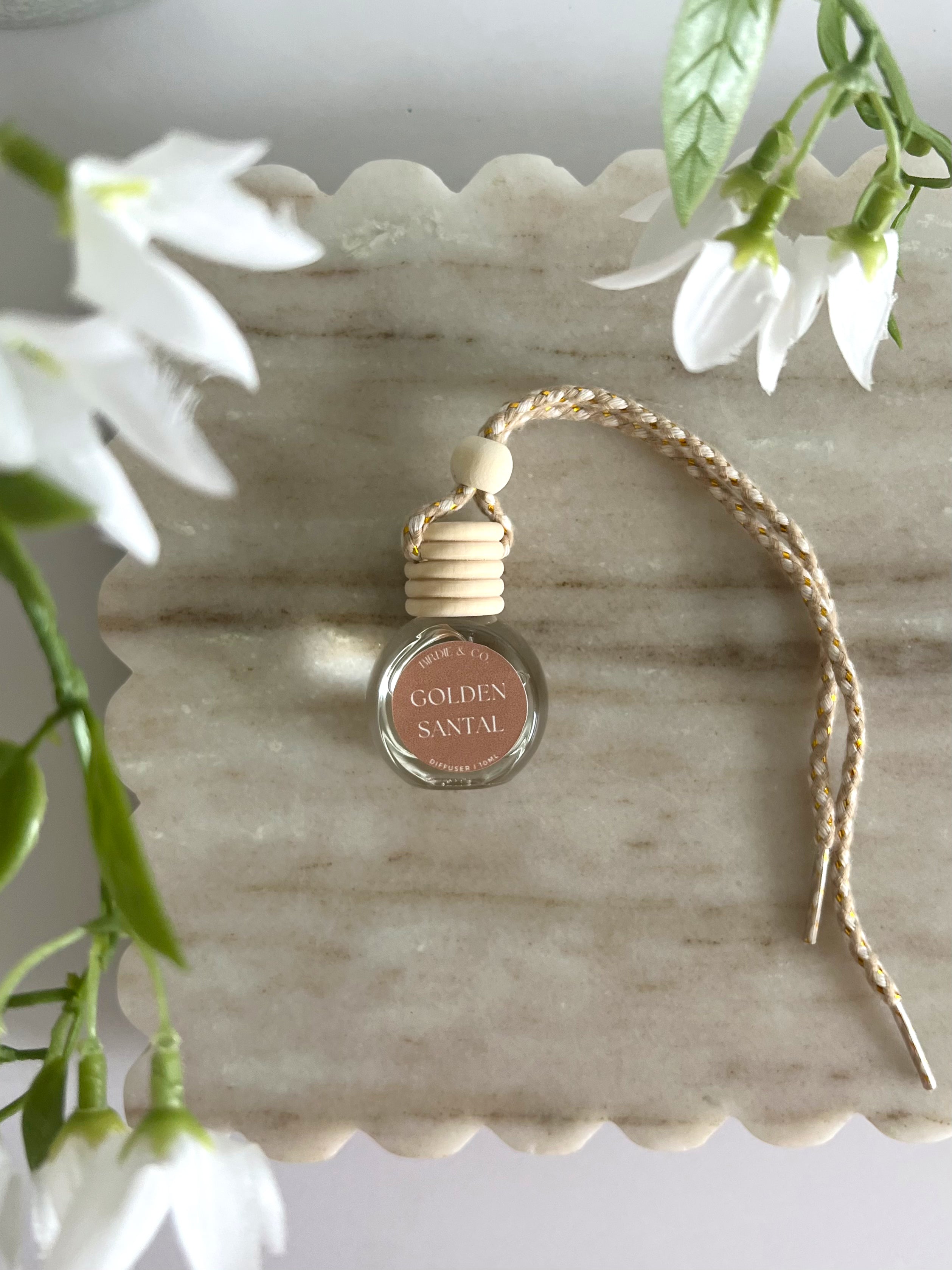Golden Santal Car Diffuser – Birdie and Co.